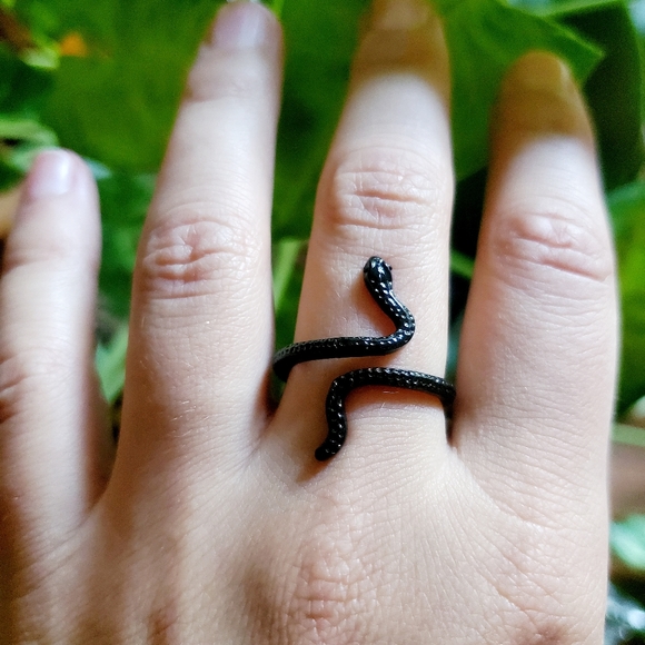 Jewelry | New Dainty Black Snake Ring | Poshmark